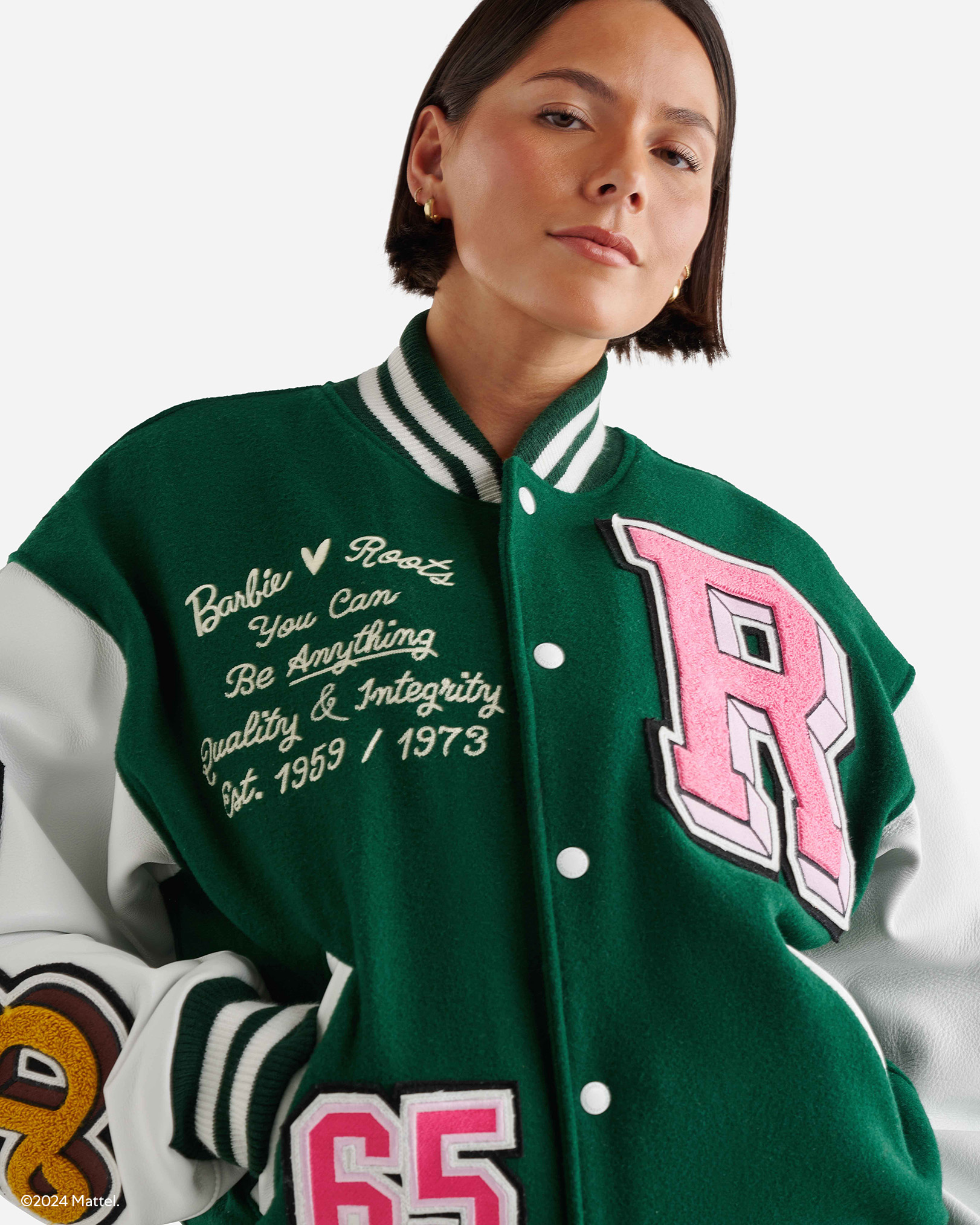 Barbie™ X Roots 65 Varsity Jacket | Varsity Jackets | Roots