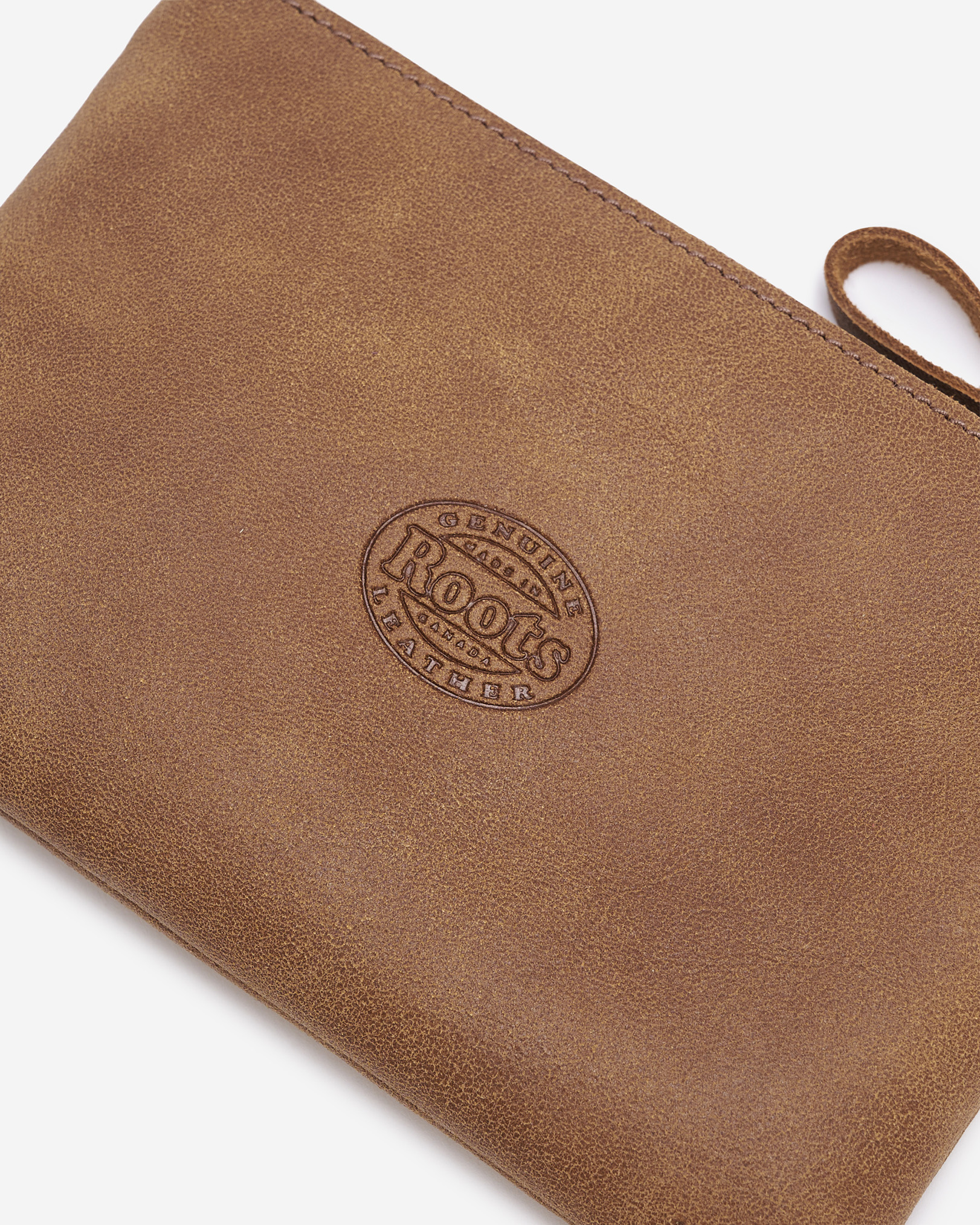 Large Zip Pouch Tribe | Leather Accessories | Roots